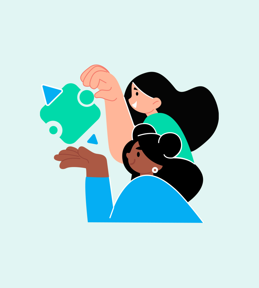 Sharing Skills Illustration Free & Easy Download (1step)